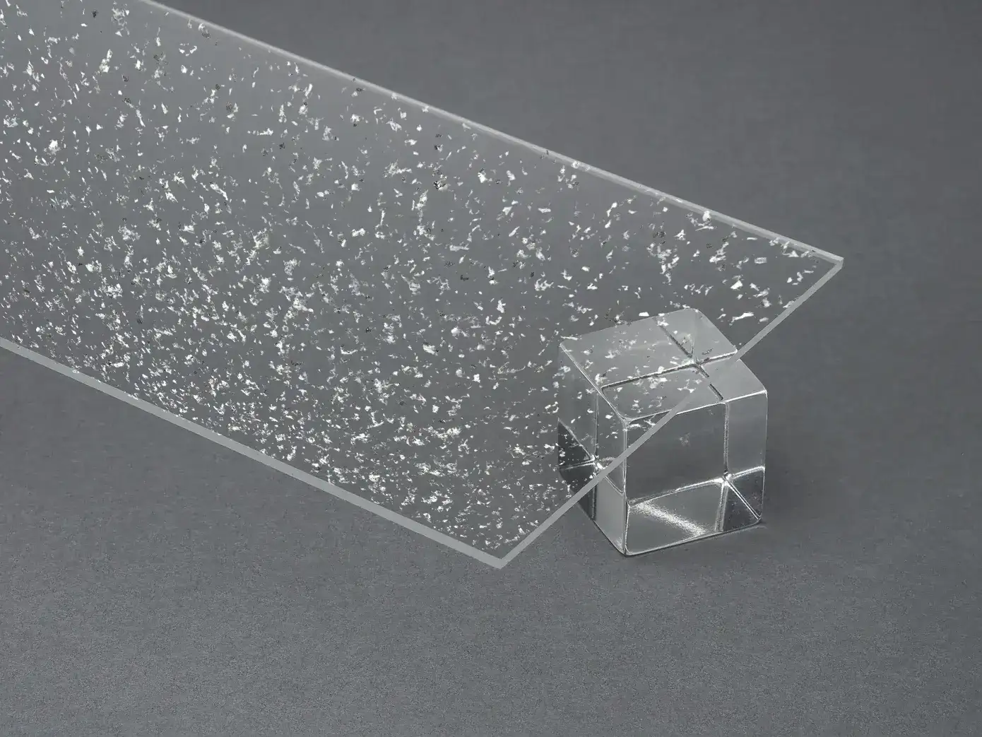 Transparent Silver Leaf Acrylic - 3MM - UNICO Co. Estore